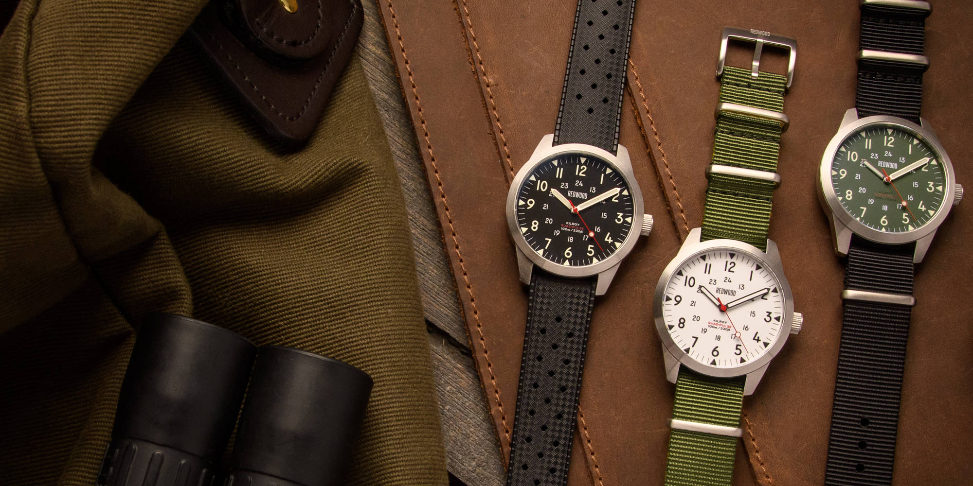 The Kilroy Quad-Pulse Field Watch – Redwood Watches