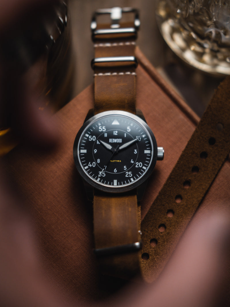 Pilot Type B - RESTOCKING NOVEMBER – Redwood Watches