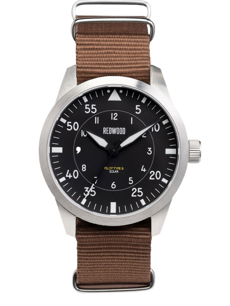 The Redwood Type B Pilot Watch – Redwood Watches