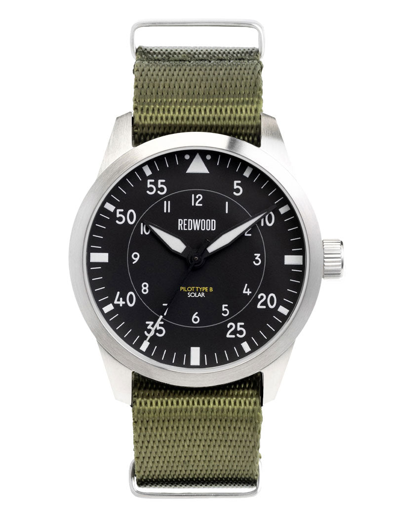 The Redwood Type B Pilot Watch – Redwood Watches