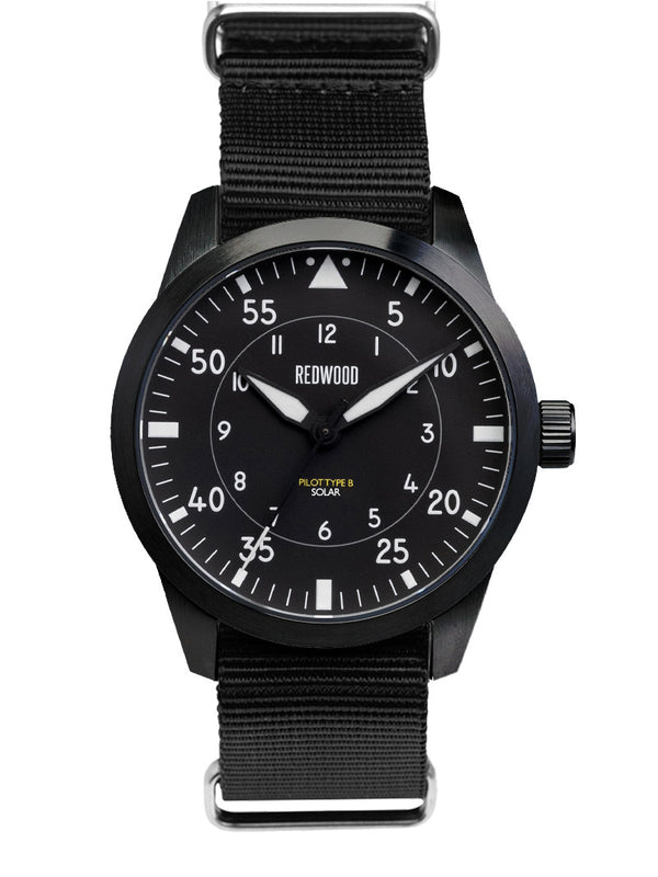 The Type B Pilot Watch – Redwood Watches