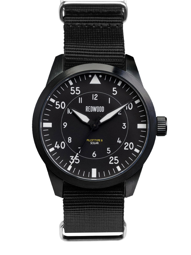 Neue Uhr: Redwood Pilot Type B Black