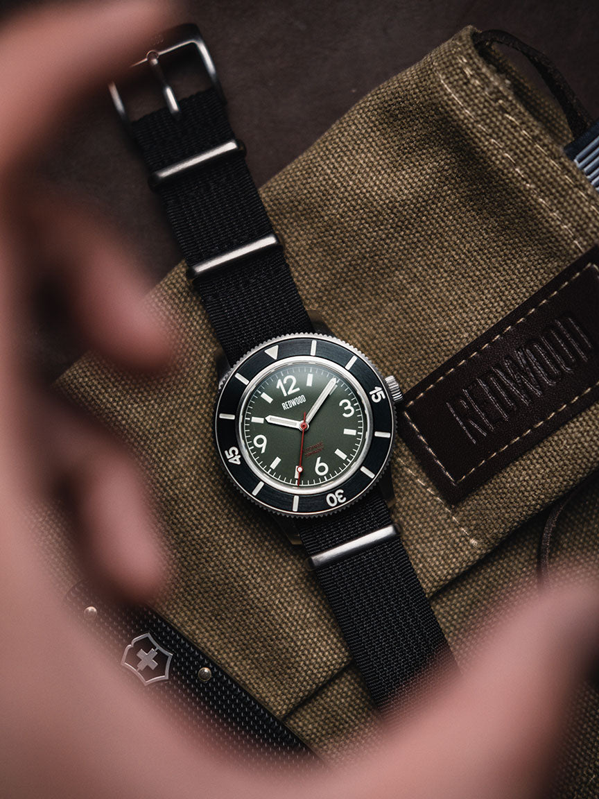 Mil-Spec Ribbed Nylon Straps – Redwood Watches